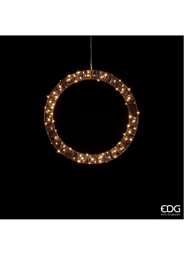 EDG Addobbi Decori di Natale Corona Microled 140 luci | Magazzini Drudi